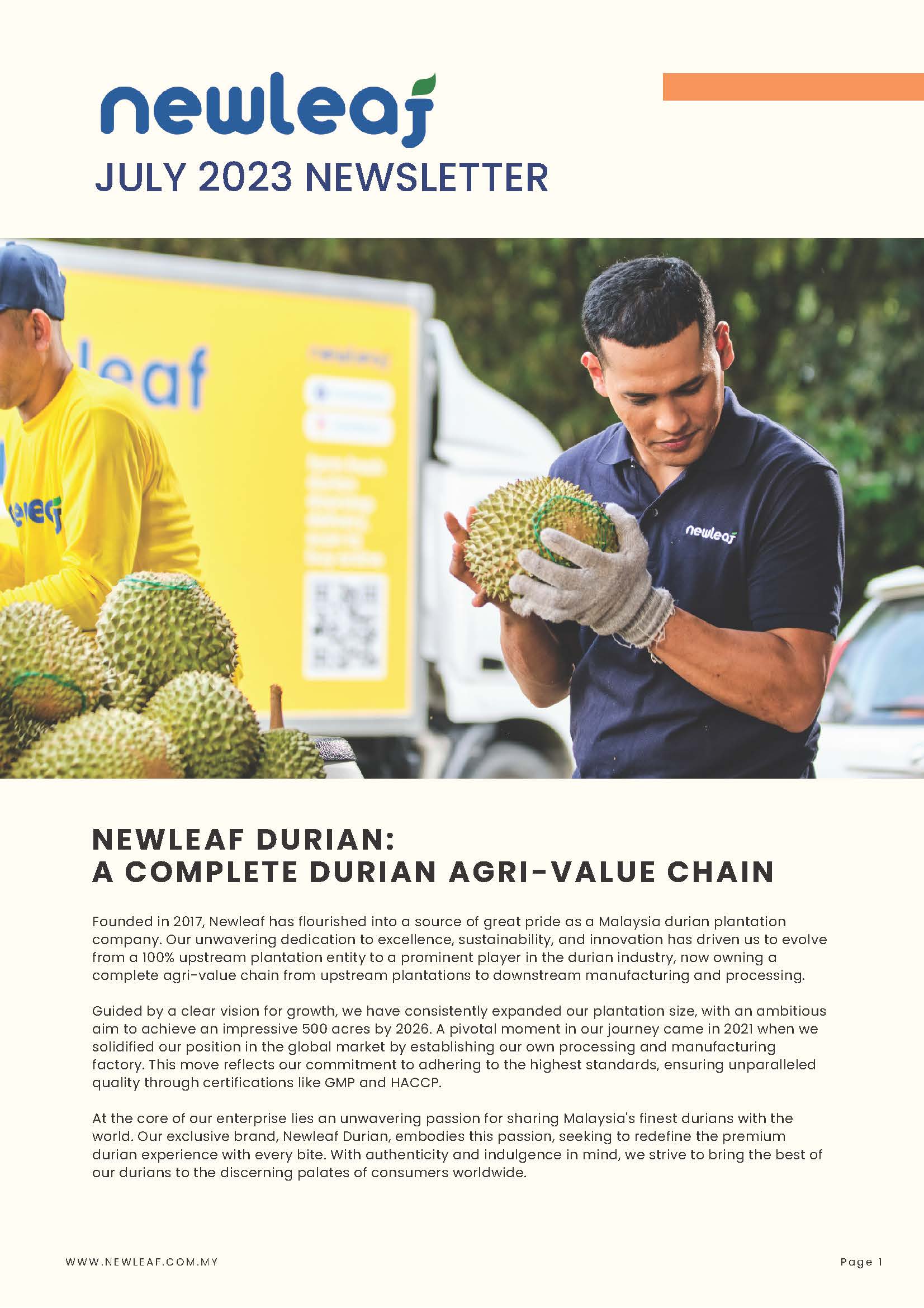 newsletter - Newleaf Malaysia